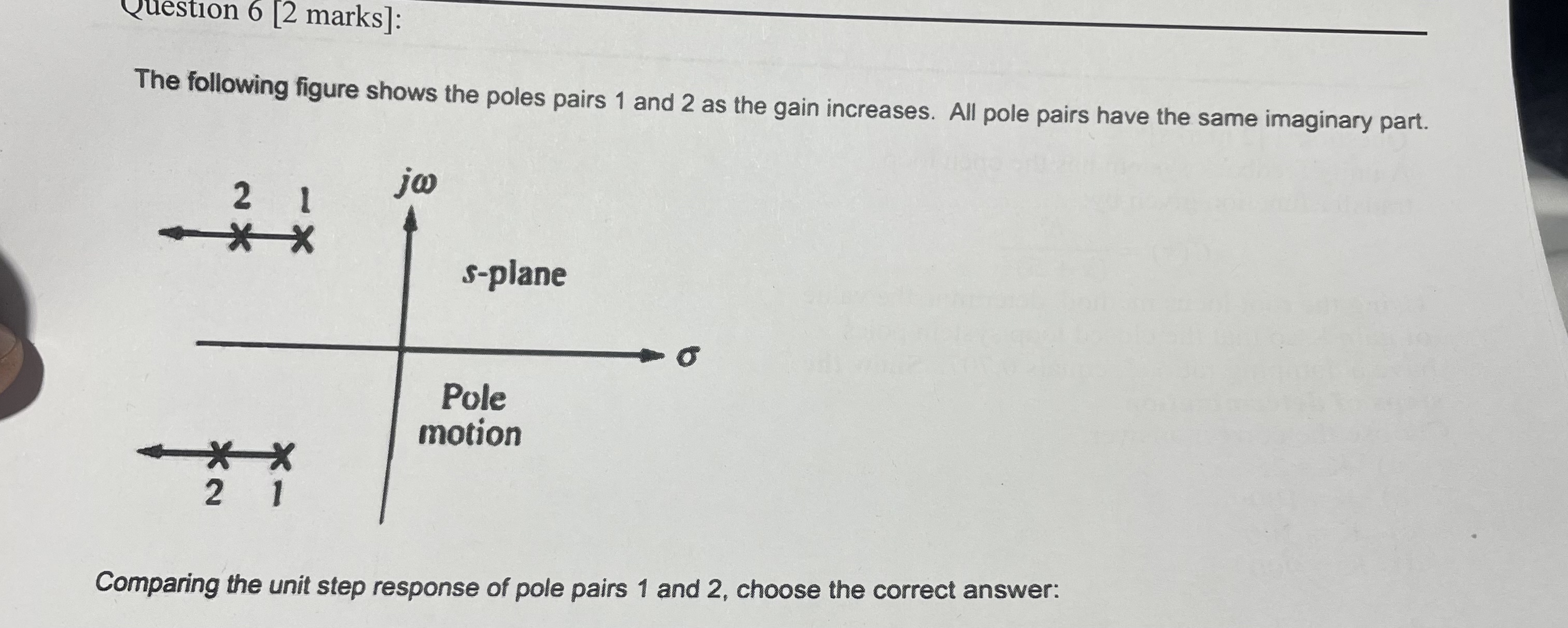 Question 6 [2 ﻿marks]:The following figure shows the | Chegg.com
