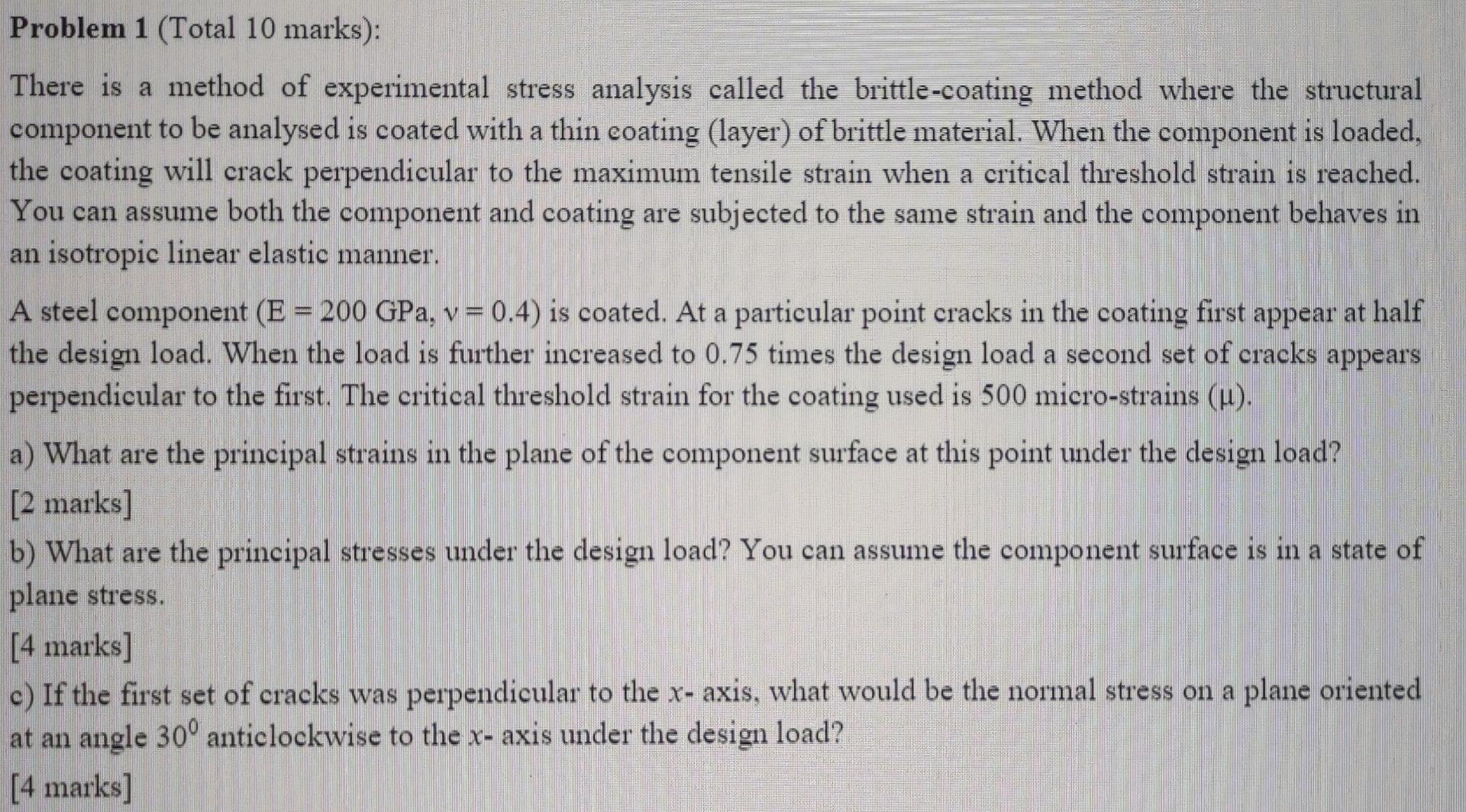 Solved Problem 1 (Total 10 marks): There is a method of | Chegg.com