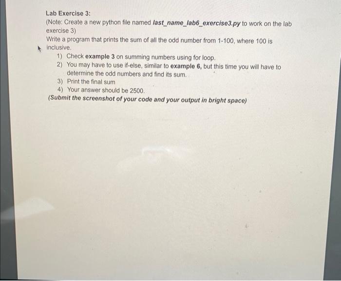 Solved Lab Exercise 1 Note Create A New Python File Named 1844