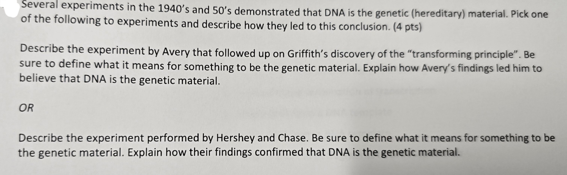 Solved Several experiments in the 1940's and 50's | Chegg.com