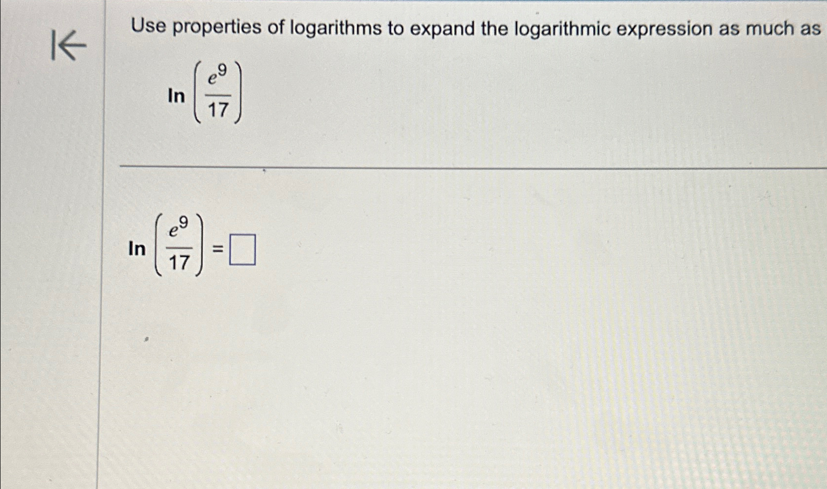 Solved Use properties of logarithms to expand the | Chegg.com