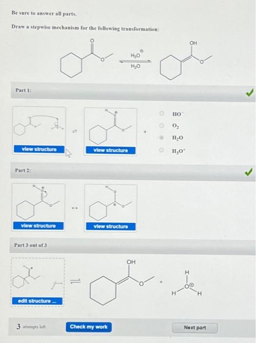Solved Be sure to answer all parts. Draw a stepwise | Chegg.com
