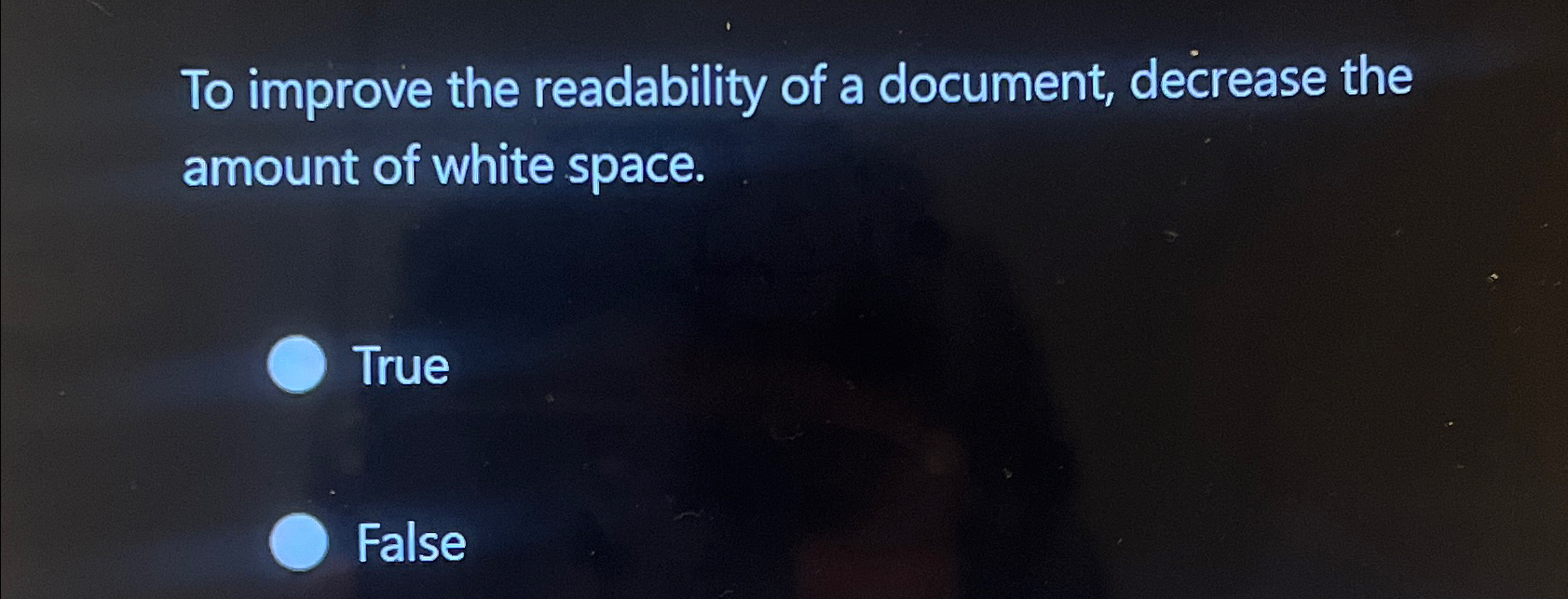 Solved To improve the readability of a document, decrease | Chegg.com