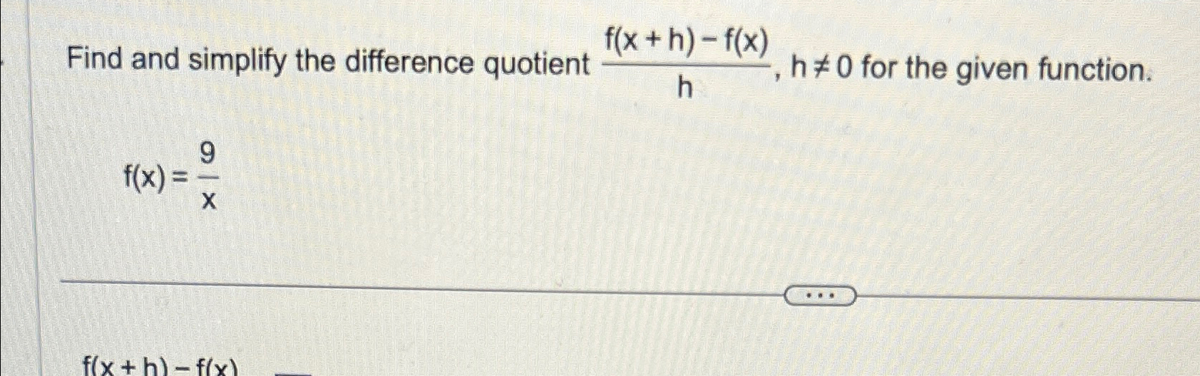 Solved Find and simplify the difference quotient | Chegg.com
