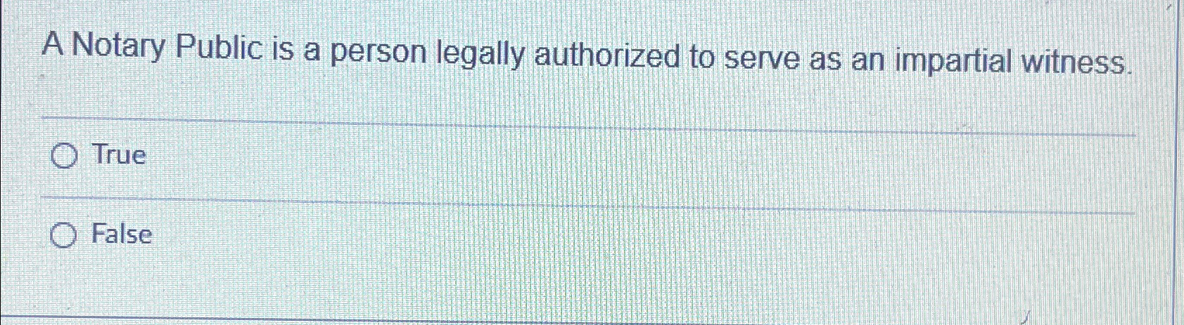 Solved A Notary Public is a person legally authorized to | Chegg.com