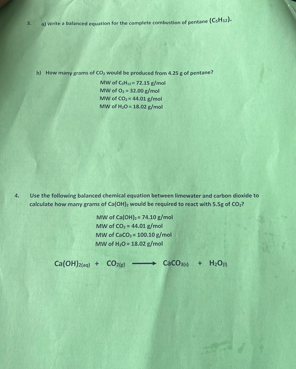 Solved a) ﻿Write a balanced equation for the complete | Chegg.com