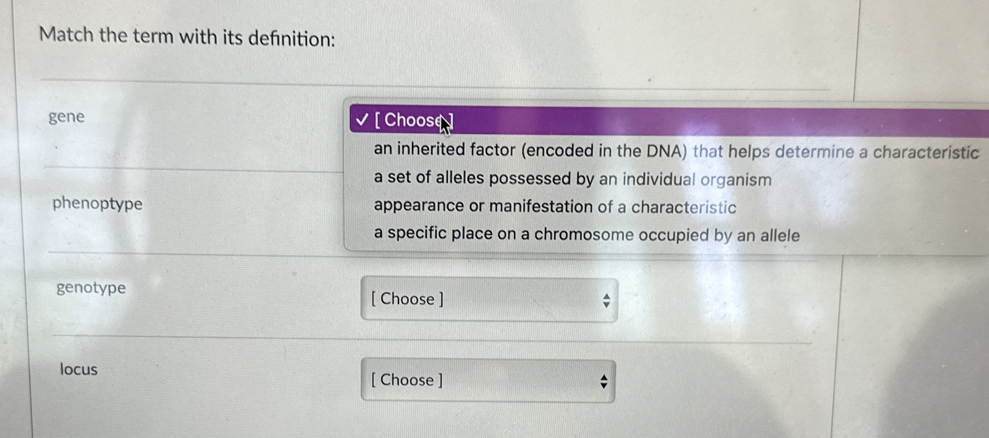 Solved Match the term with its | Chegg.com