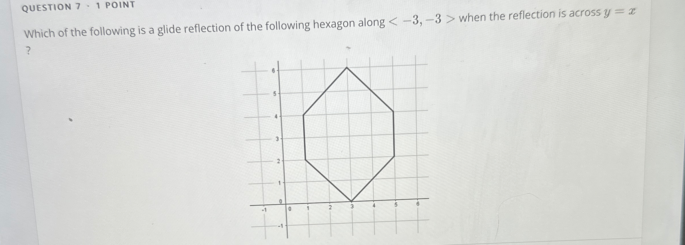 Solved QUESTION 71 ﻿POINTWhich of the following is a glide | Chegg.com