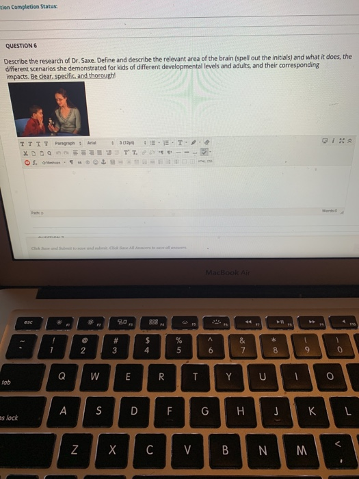 tion Completion Status: QUESTION 6 Describe the | Chegg.com