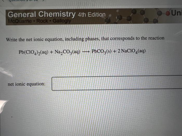 [Solved]: Write the net ionic equation, including phases, t