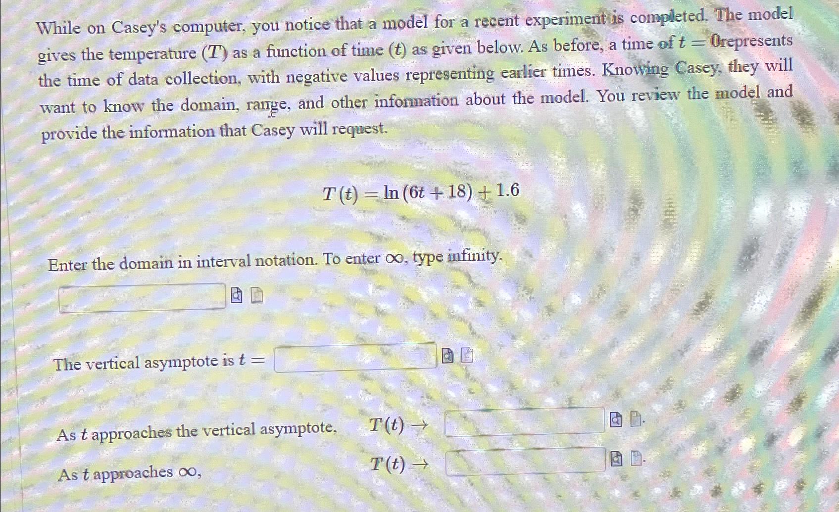 Solved While on Casey's computer, you notice that a model | Chegg.com