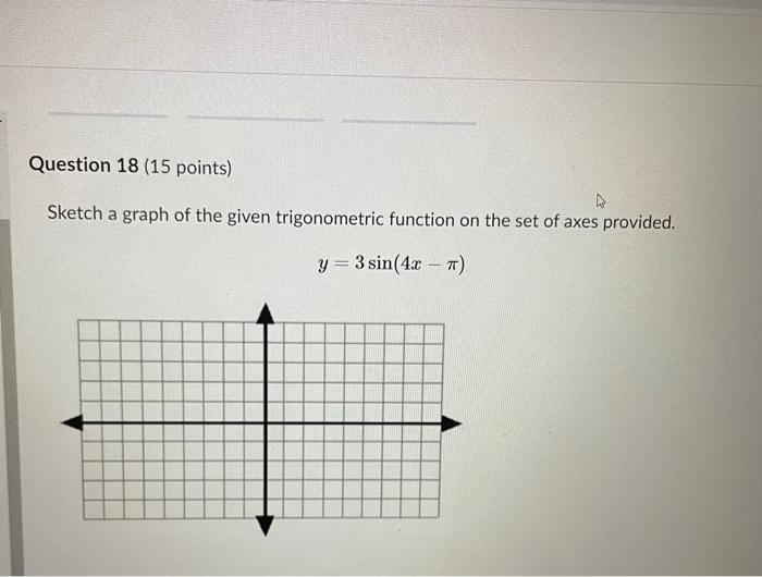 Solved Sketch a graph of the given trigonometric function on | Chegg.com