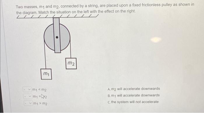 [solved] Two Masses M {1} And M {2} Connecte