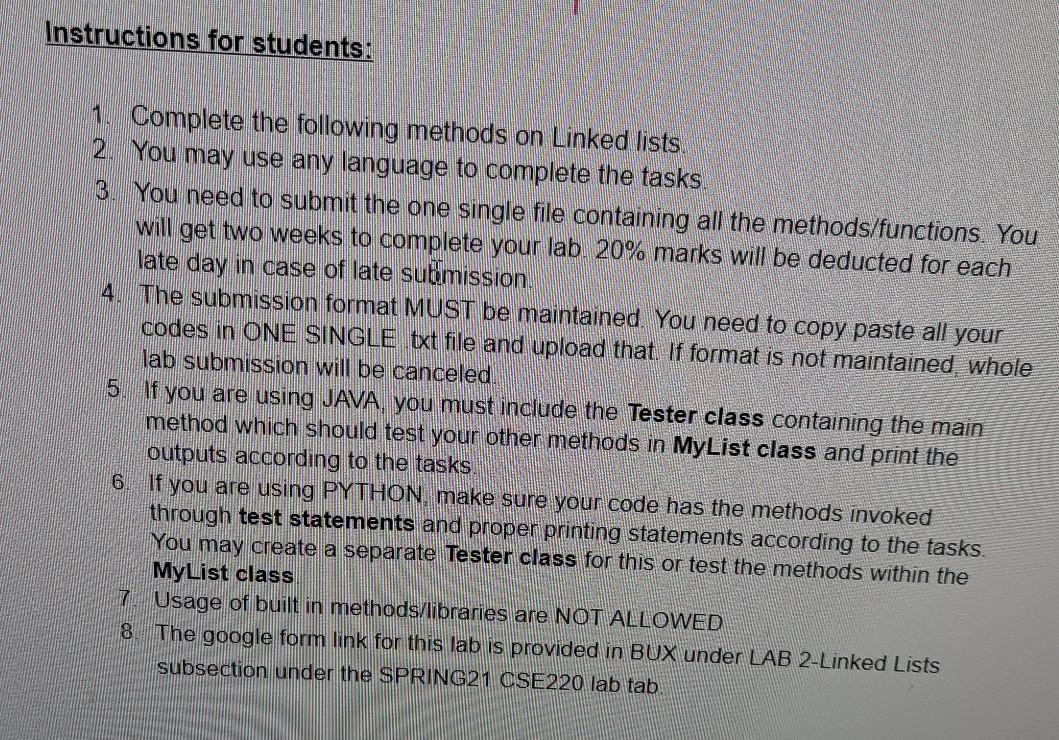 Solved Task 1: i) Create a Node class which will hold two | Chegg.com