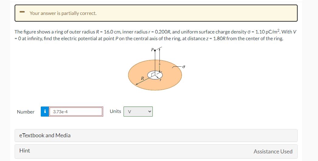 Solved Your answer is ﻿partially correct.The figure shows a | Chegg.com