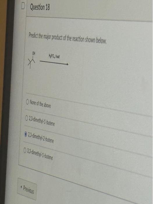 Solved Predict the major prodict of the reaction shown | Chegg.com