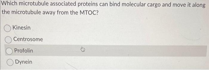 Solved Which of the following is true of microtubules? They | Chegg.com