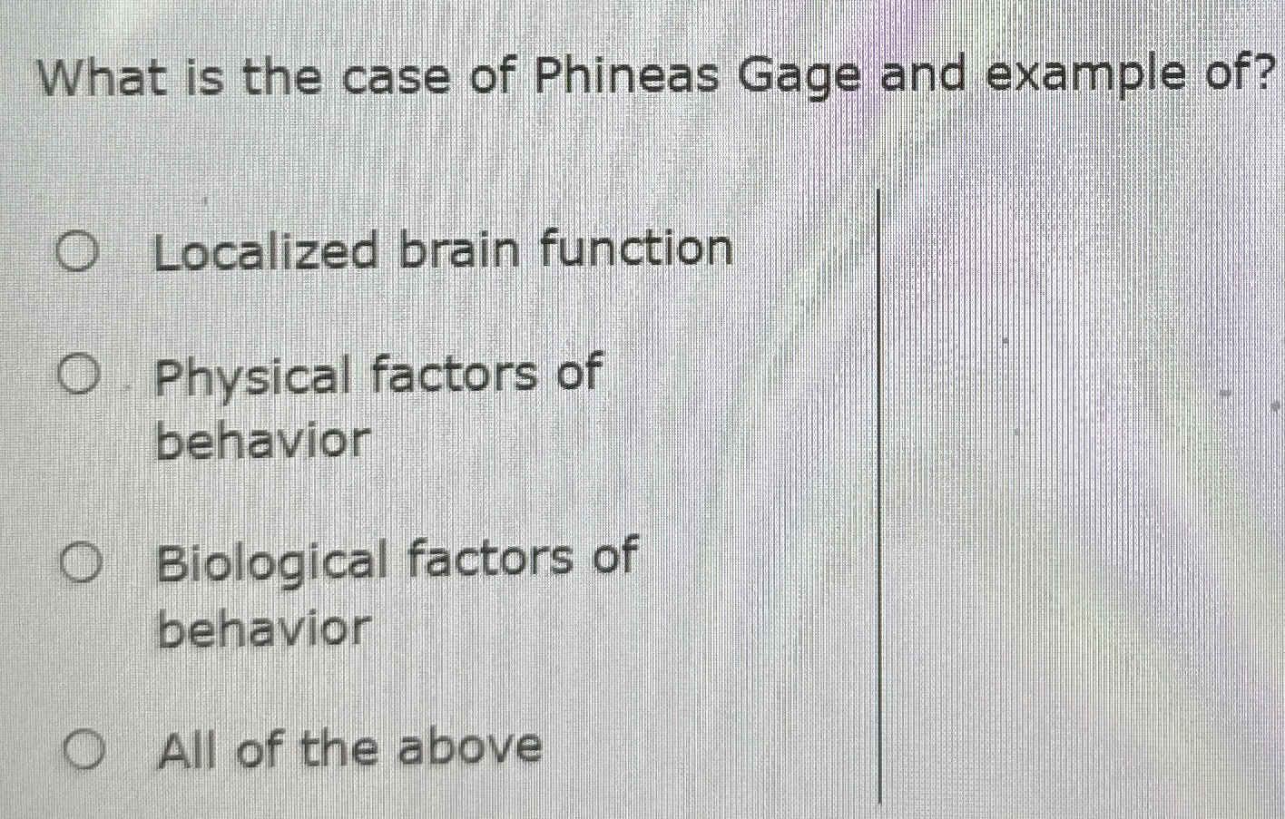 Solved What is the case of Phineas Gage and example | Chegg.com