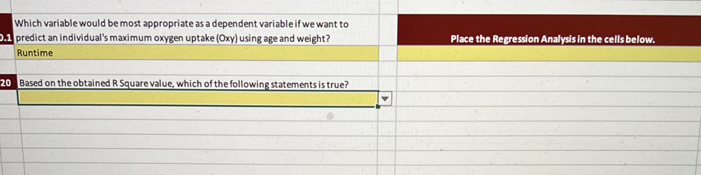 Solved Which variable would be most appropriate as a | Chegg.com