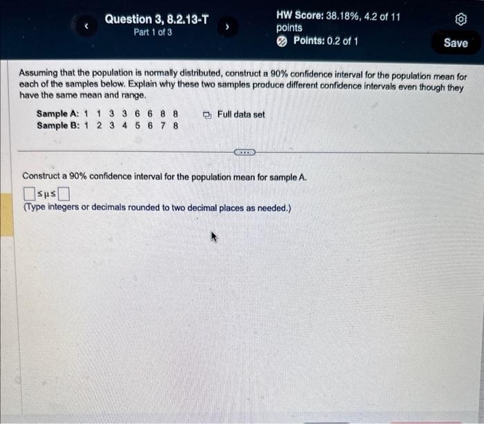 Solved Assuming that the population is normally distributed, | Chegg.com