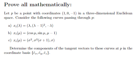 Solved Prove all mathematically:Let p ﻿be a point with | Chegg.com
