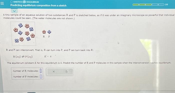 Solved A tiny sample of an aqueous solution of two | Chegg.com