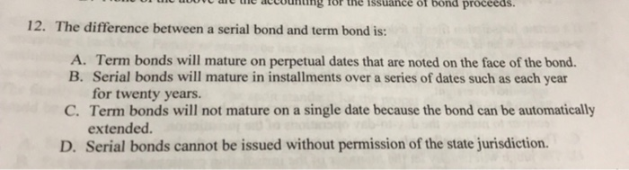 Solved Tare e accountmg for the ISsuance of bond proceeds. | Chegg.com