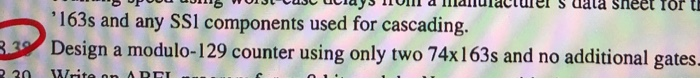 DUPA 12iuOLOL PinULIOL 35 Using a 74x 163 4-bit | Chegg.com