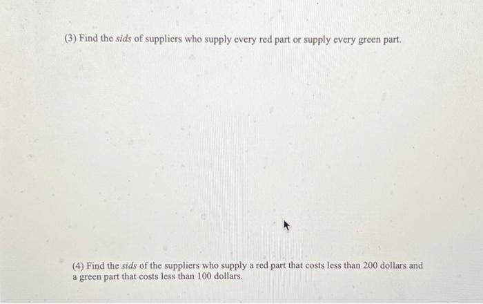 Solved Problem 3 Relational Algebra (20 points, 5 points | Chegg.com