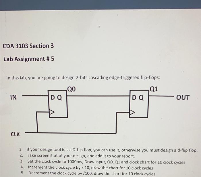 Solved In this lab, you are going to design 2-bits cascading | Chegg.com