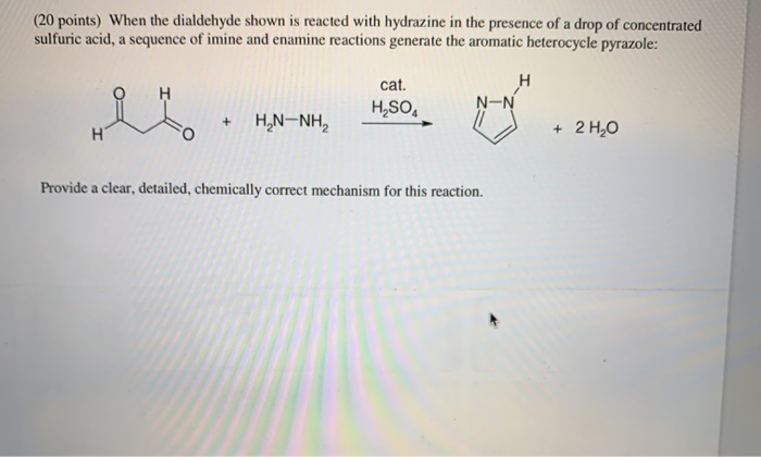 Solved (20 points) When the dialdehyde shown is reacted with | Chegg.com