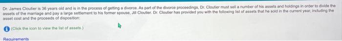 De. James Cloutier is 36 years old and is in the | Chegg.com