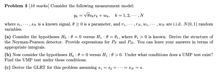 Solved Problem 3 [10 ﻿marks] ﻿Consider the following | Chegg.com