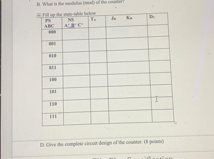 Solved Consider state diagram of the counter FSM below. Each | Chegg.com
