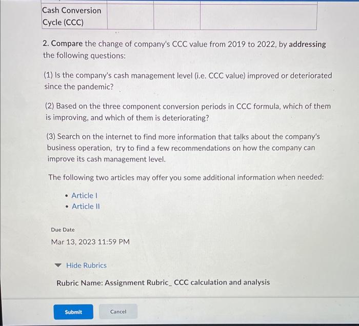 Instructions Pick one retail company from the | Chegg.com