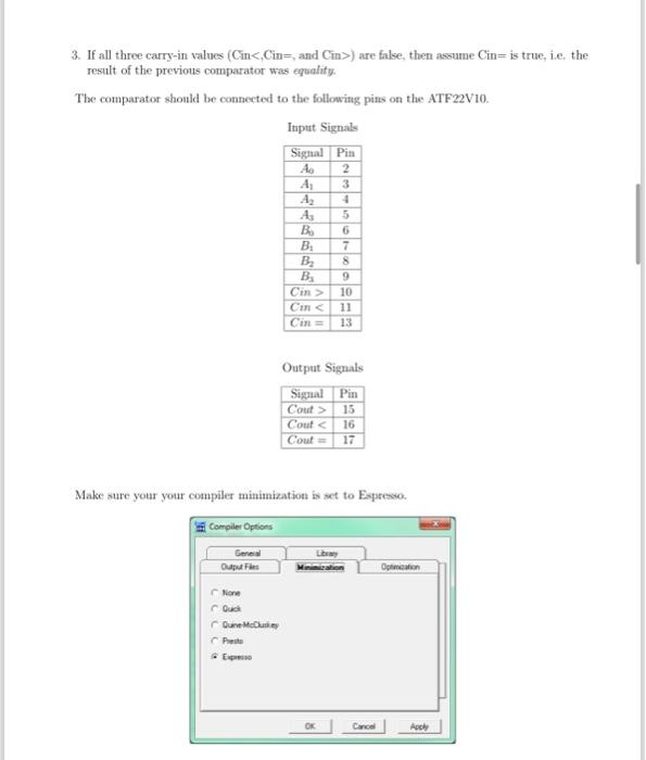 Solved 5 Comparators in a PLD Introduction In electronics, a | Chegg.com