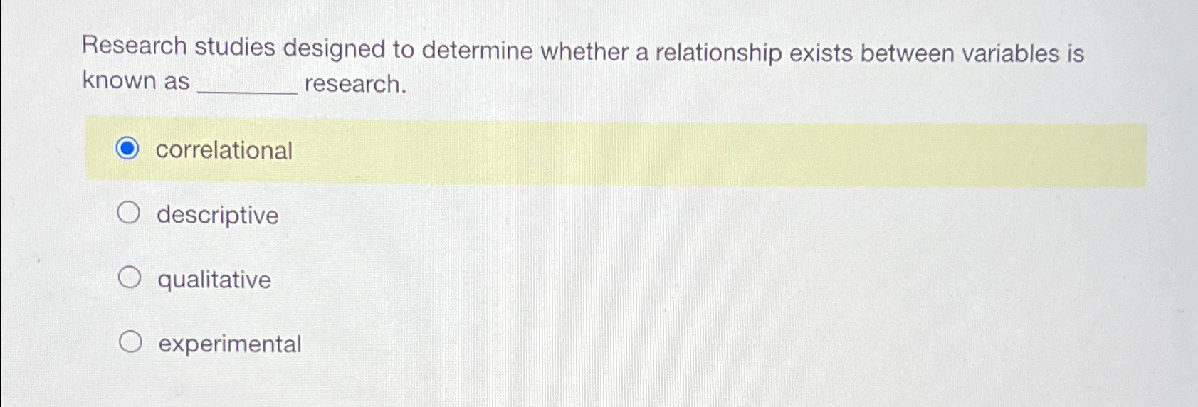 Solved Research studies designed to determine whether a | Chegg.com