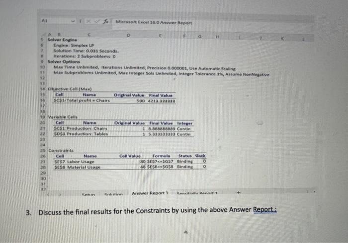 Solved A1 A B 5 Solver Engine 6 7 8 9 Solver Options 10 Max | Chegg.com