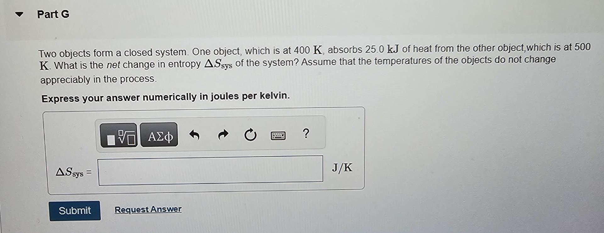 Solved Part GTwo objects form a closed system. One object, | Chegg.com