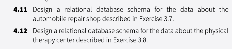 Solved 4.11 ﻿Design a relational database schema for the | Chegg.com