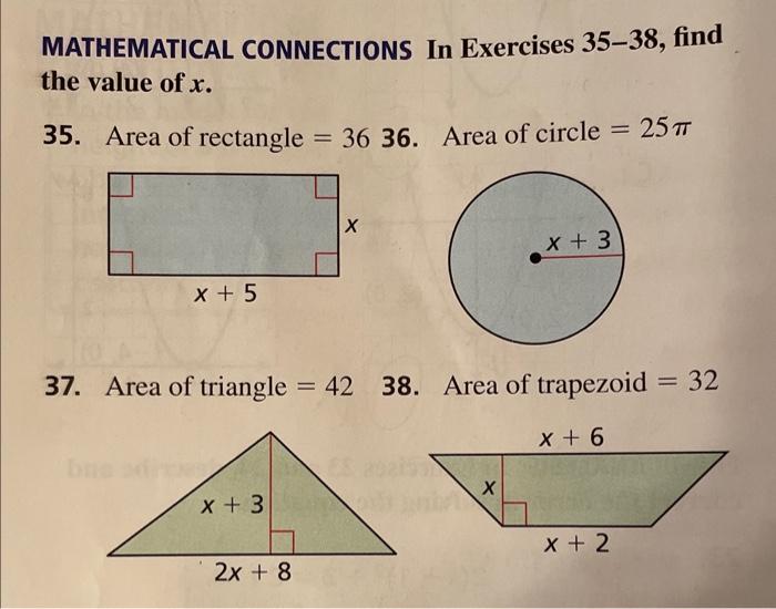 Solved MATHEMATICAL CONNECTIONS In Exercises 35-38, find the | Chegg.com