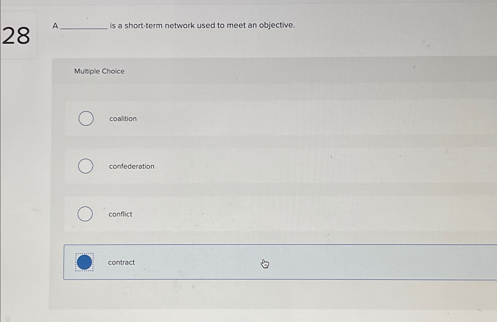 Solved 28Ais a short-term network used to meet an | Chegg.com