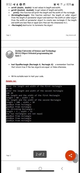Solved Jardan University of Science and Technolocy SE112 | Chegg.com