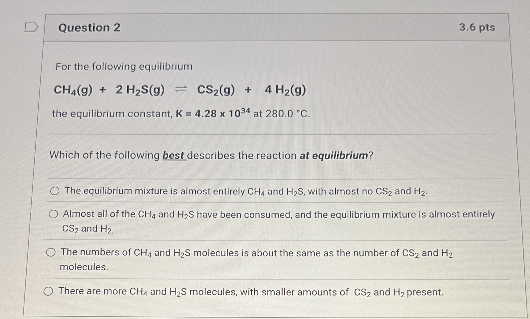 Solved Question 23.6 ﻿ptsFor the following | Chegg.com
