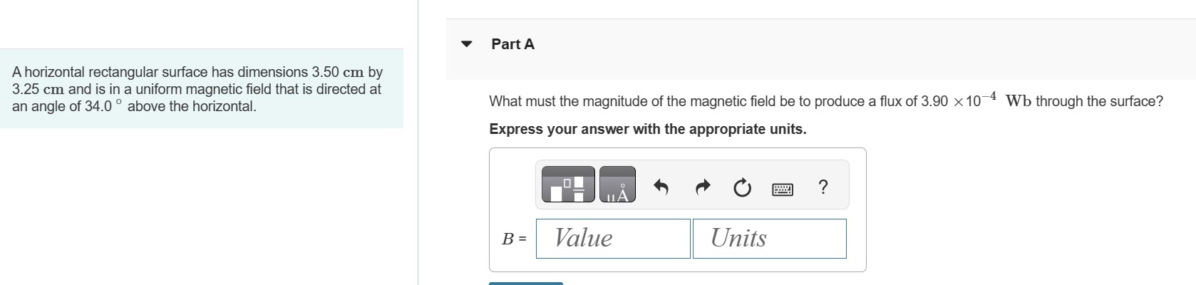 Solved A horizontal rectangular surface has dimensions | Chegg.com