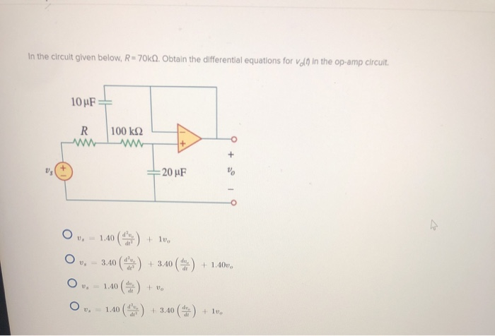 Solved In the circult given below, R = 7050. Obtain the | Chegg.com