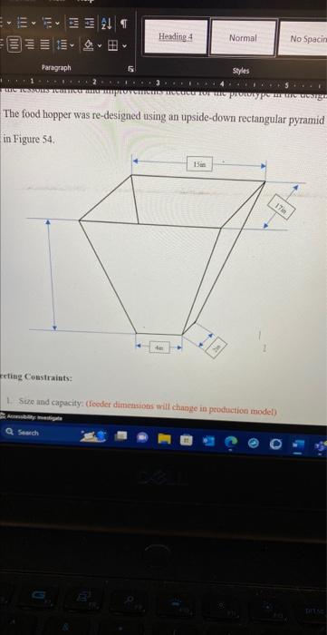 this is an upside down pyramid shape with the bottom | Chegg.com