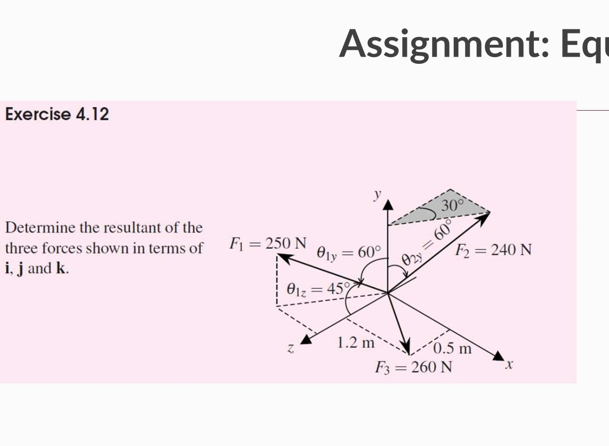 Assignment: EqExercise 4.12Determine the resultant of | Chegg.com