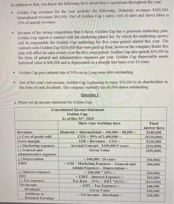 Solved Mini-Case 1 Notes: - This short project is strictly | Chegg.com