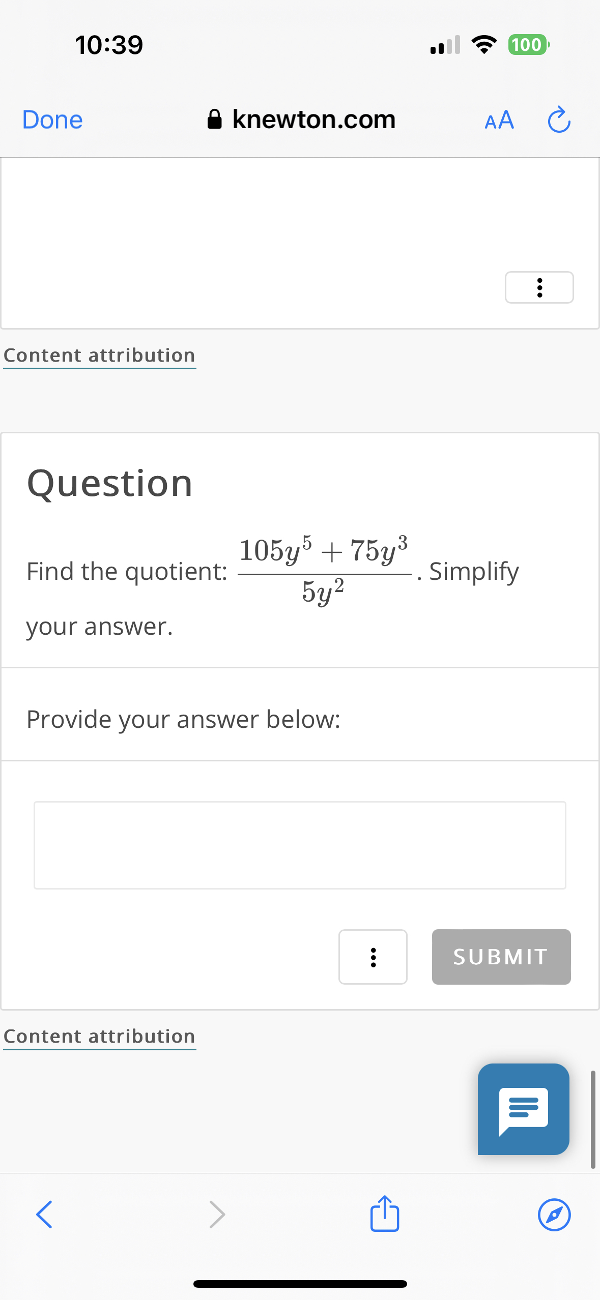 Solved 10:39~~100Doneknewton.comAAContent | Chegg.com